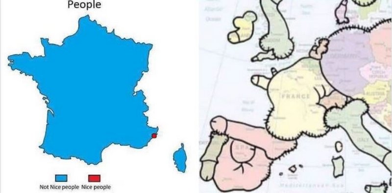 Humour : les cartes de France vues d'une manière drôle et insolite ...
